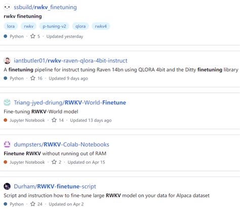 Rwkv的微调教学，以及rwkv World：支持世界所有语言的生成对话任务代码 知乎