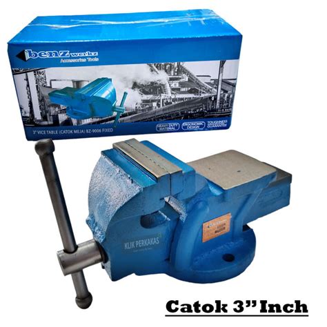 Original Benz Catok Besi 3 Inch Ragum Besi 3 Catok Ragum Mini Biru Lazada Indonesia