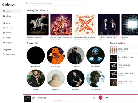 Music Streaming Platform Next Js TypeScript Supabase Tailwind CSS