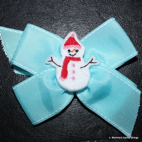 Snowman Feltie Machine Embroidery Design Files Mommy S Apron Strings Easy Cute For Girls