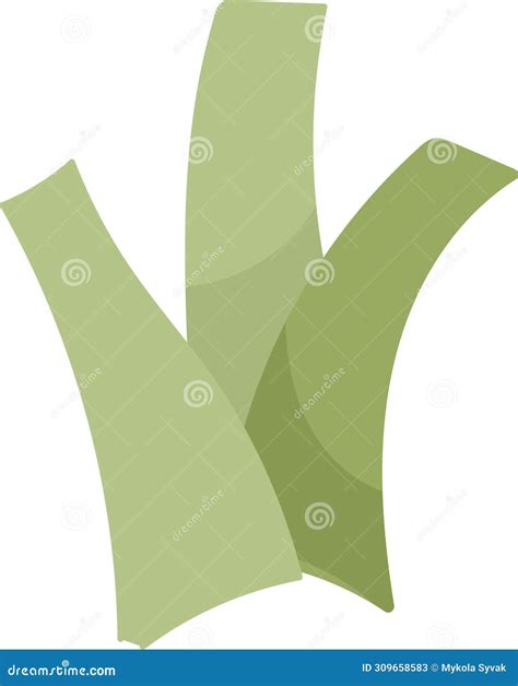 Vegetable Stem Icon Stock Vector Illustration Of Green 309658583