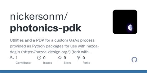 github nickersonm photonics pdk utilities and a pdk for a custom gaas process provided as