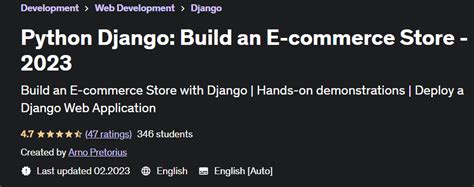 Python Django Build An E Commerce Store Ultimate Web Security