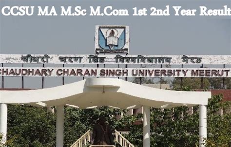 Ccsu Ma Msc Mcom 1st 2nd Year Result 2024 ~check Here