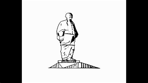 Drawing Statue Of Unity At Becky Moreno Blog