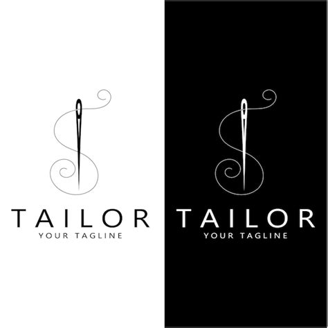 Premium Vector Tailor Logo Icon Illustration Template Combination Of