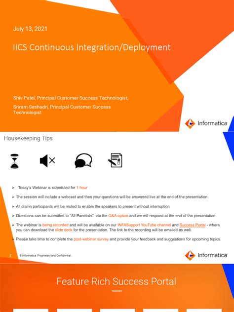 Iics Continuous Integration Deployment Pdf Version Control