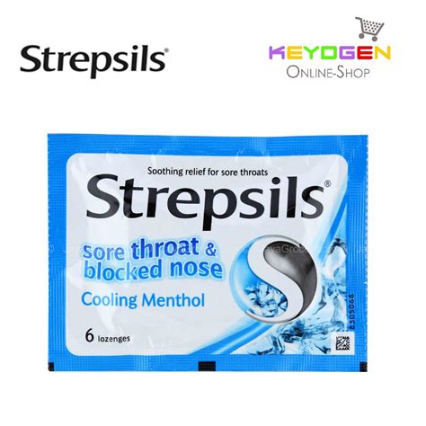 Strepsils Sore Throat Blocked Nose Cooling Menthol 6 S