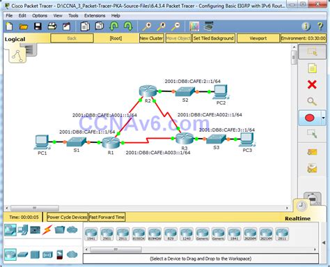 6434 Packet Tracer Configuring Basic Eigrp With Ipv6 Routing Instructions Answers