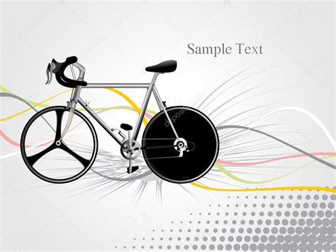 Vector Racing Bicycle On Background — Stock Vector © Alliesinteract