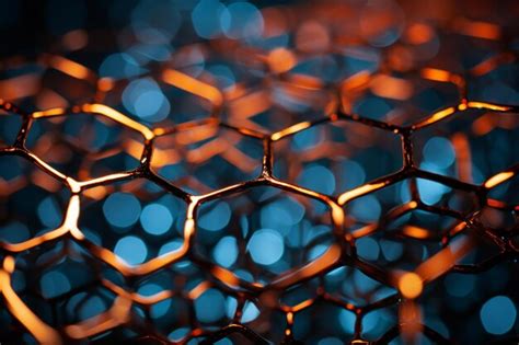 The Intricate Lattice Structure Of A Nanomaterial Illuminated By