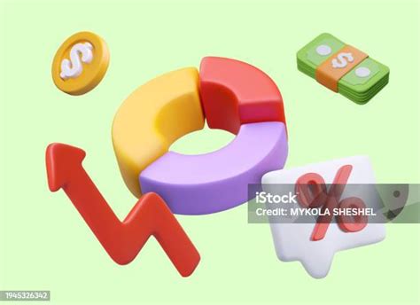 3d 원형 차트 동전 지폐 스택 비즈니스 화살표 백분율 주석 기호 0명에 대한 스톡 벡터 아트 및 기타 이미지 0명 개념 개념과 주제 Istock