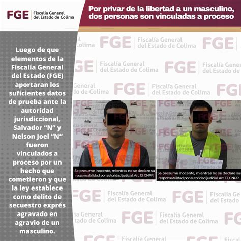 Por Privar De La Libertad A Un Masculinodos Personas Son Vinculadas A