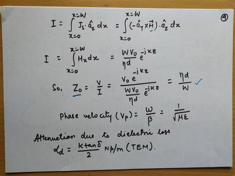 Derivation Of Parallel Plate Waveguide