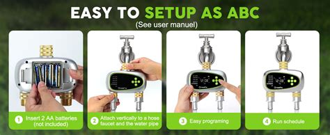 Amazon Com Water Timer For Garden Hose 2 Zone Sprinkler Controller With Soil Moisture Sensor