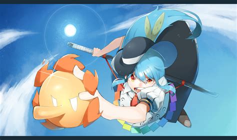 Hinanawi Tenshi And Otenko Touhou And 1 More Drawn By Sofaenogunomu