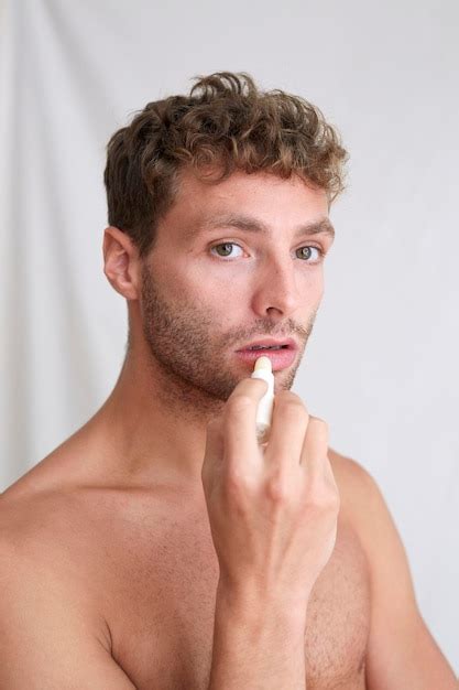 Premium Photo Close Up Portrait Of Shirtless Man