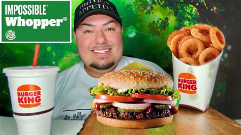 Is The Impossible Whopper Any Good • Burger King Mukbang Youtube