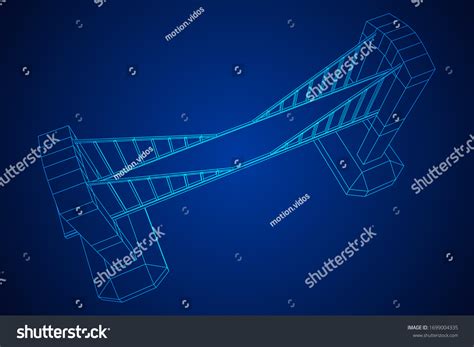 Bridge Connection Structure Wireframe Low Poly Stock Vector Royalty Free 1699004335 Shutterstock