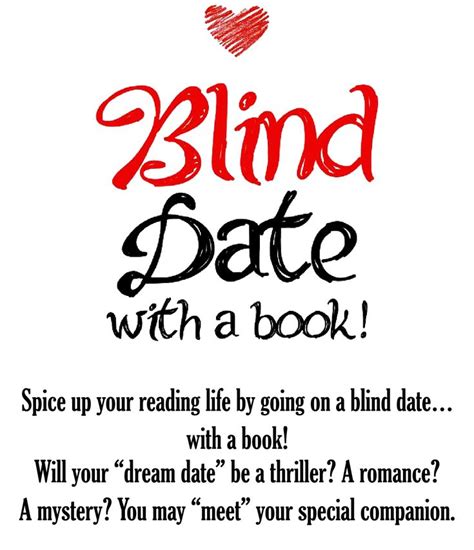 Printable Blind Date With A Book Free Printable Templates