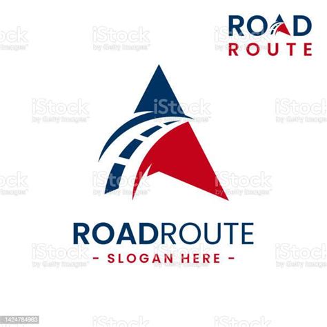 도로 경로 디자인 템플릿에 대한 문자 A입니다 목적지 주소 위치 여행 Gps지도 등의 개념 크리에이티브 벡터 기호 고속도로 개념에 대한 스톡 벡터 아트 및 기타 이미지