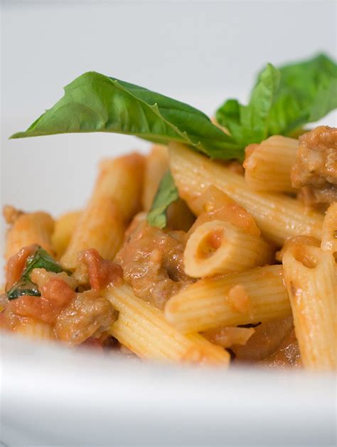 Creamy Tomato Penne With Italian Sausage Lifes Ambrosia