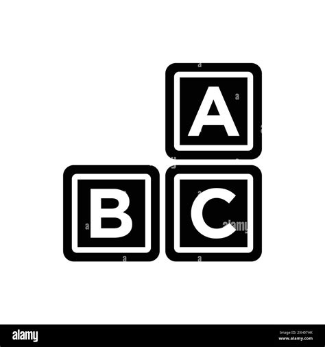Abc Cubes Icon Vector Design Template In White Background Stock Vector Image And Art Alamy