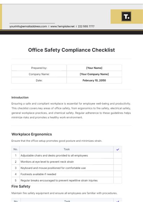 Free Self Inspection Compliance Checklist Template To Edit Online
