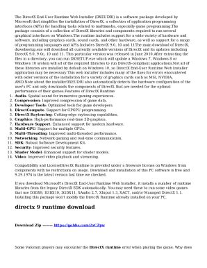 Fillable Online Internal Error When Installing DirectX End User Runtime Web Fax Email Print