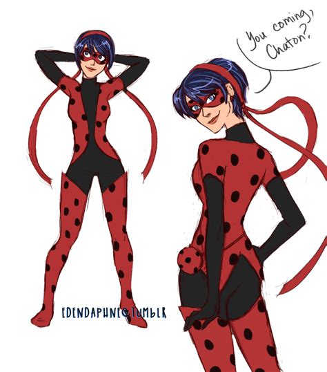 An Image Of A Ladybug Character With Her Hands On Her Head And One Hand