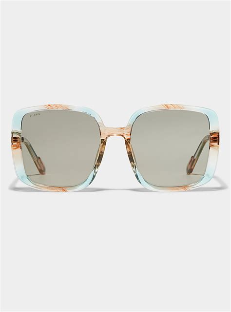 Aliet Polarized Oversized Square Sunglasses Pilgrim Simons