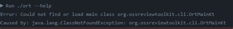 Ort Jar Is Not Present After Build Issue Oss Review Toolkit Ort GitHub