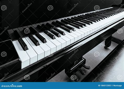 Classical Grand Piano Keyboard Black And White Tone Stock Image Image