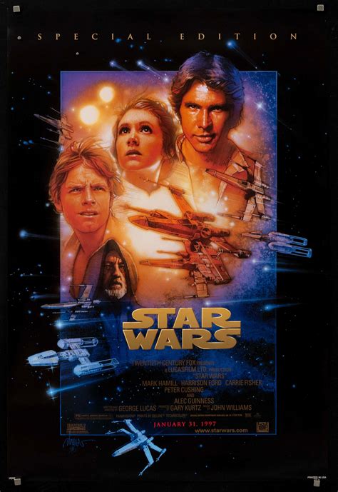 Star Wars Movie Poster 1997 Ri 1 Sheet 27x41