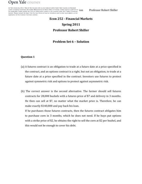 problem set 6 solutions