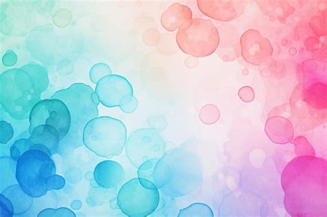 Premium Photo Shades Of Sweet Cute Water Colors Blobs Background