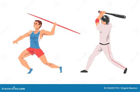 Man Throwing A Javelin Silhouette Vector Illustration 142082382