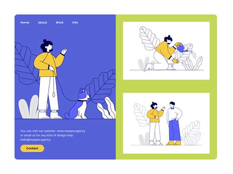 Web Essential Concept Illustration By Rafana Promi For Maqaw Design