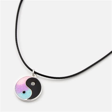 Claires Yin Yang Mood Necklace Sale
