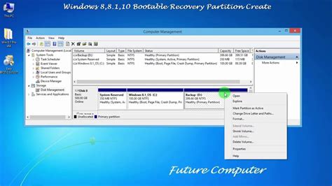 Windows Bootable Recovery Partition Create YouTube