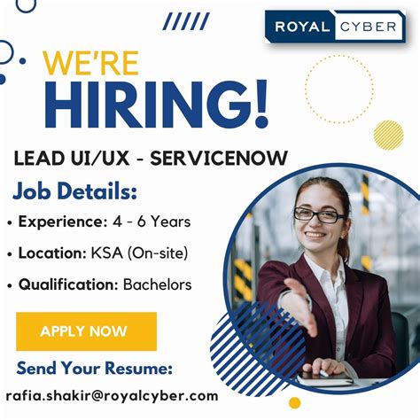 royal cyber asia on linkedin jobopening uiux servicenow ksajobs