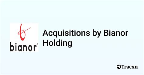 List Of 5 Acquisitions By Bianor Holding Jul 2025 Tracxn