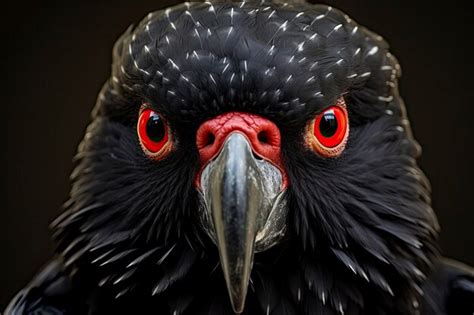 Premium Ai Image A Beautful Red Tailed Black Cockatoo