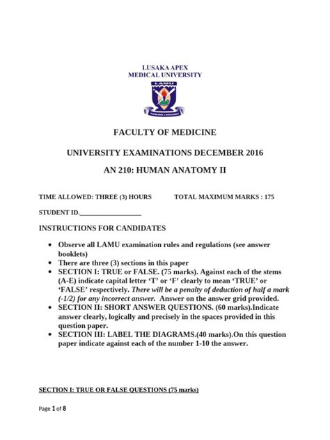 An 210 Questions Pdf Larynx Common Carotid Artery