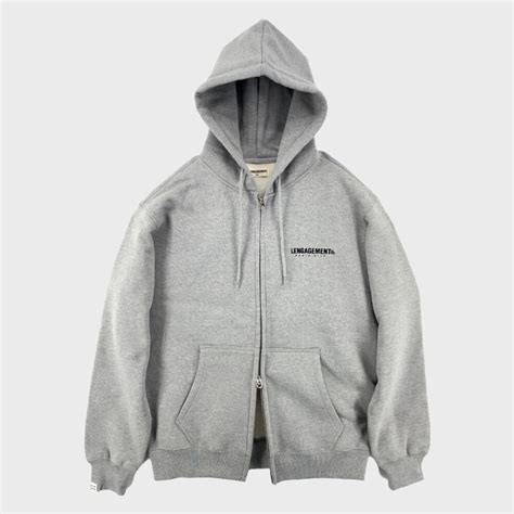 헤비웨이트 오버사이즈 기모 후드 집업 그레이 감도 깊은 취향 셀렉트샵 29cm