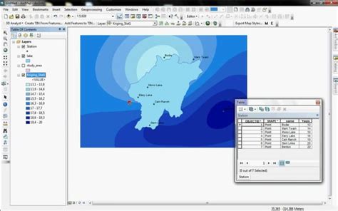 Arc Map Arcscene Gis Interpolation Kriging Method Mono Lake Arcmap 10 Ppt