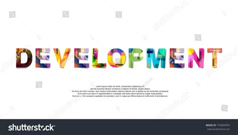 Development Word Creative Design Concept Modern Stock Vector Royalty