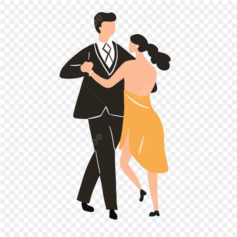 만화 손으로 그린 볼룸 댄스 남자와 여자 그림 일러스트 만화 손잡다 볼룸 댄스 Png 일러스트 및 Psd 이미지 무료 다운로드 Pngtree