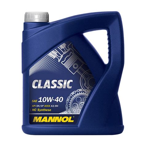 Motorolaj 10W 40 API SN SM CF Mannol Classic 4 liter vásárlása