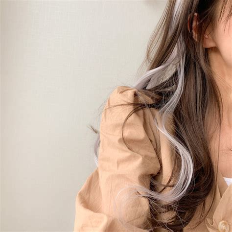 블루씨티 [23color] 2배 숱이 많은 스트레이트 웨이브 브릿지 옴브레 컬러 헤어피스
